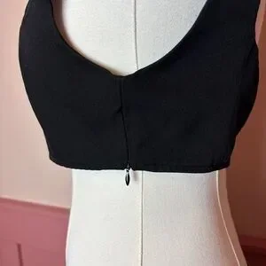 Princess Polly | Tops | Princess Polly Goth Micro Crop Top Square ...